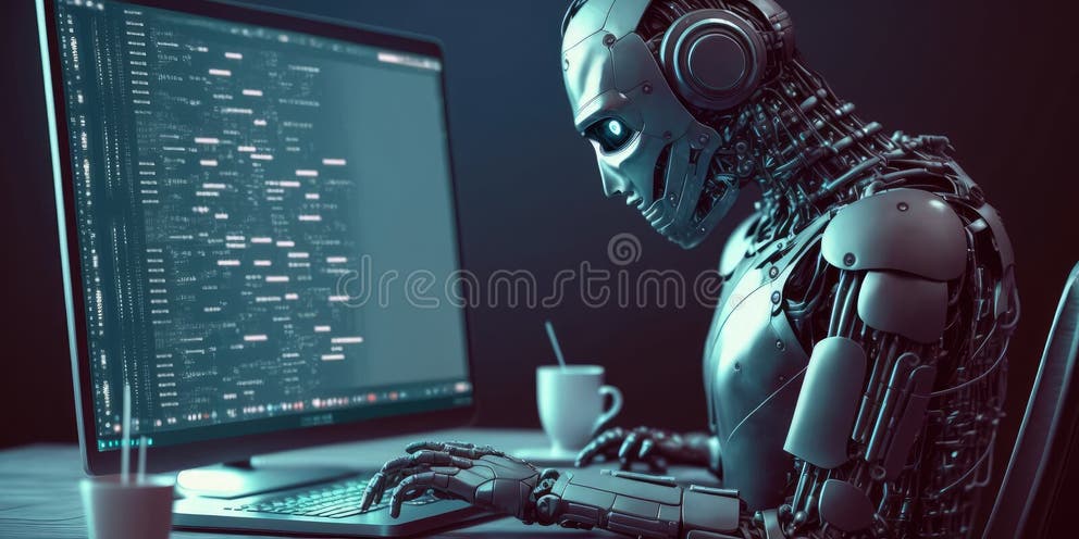 Artificial Intelligence Robot Using Computer Software for Gpt Binary ...