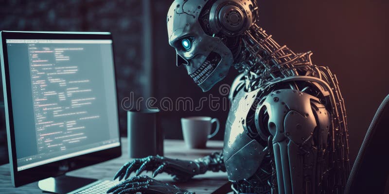 Artificial Intelligence Robot Using Computer Software for Gpt Binary ...