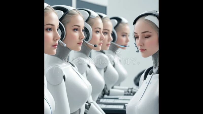 Artificial Intelligence Robot Workforce Providing Efficient Customer ...