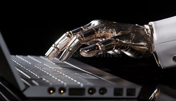 Artificial Intelligence Robotic Hand Using Advanced Technology To Type ...