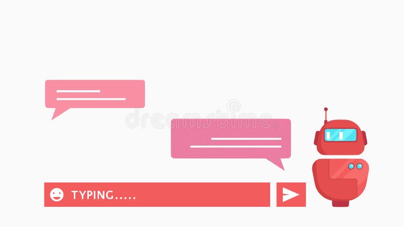 Animation of Messages Responding To Each Other with AI Robots, Asking ...