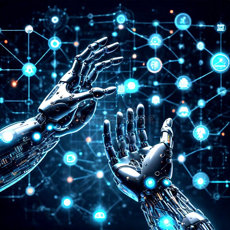 Artificial Intelligence Robots Create Different Future Technologies. AI ...