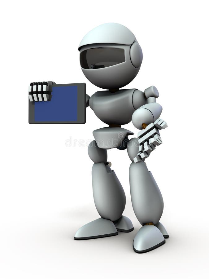 Explaining Robot Something Stock Illustrations – 8 Explaining Robot ...