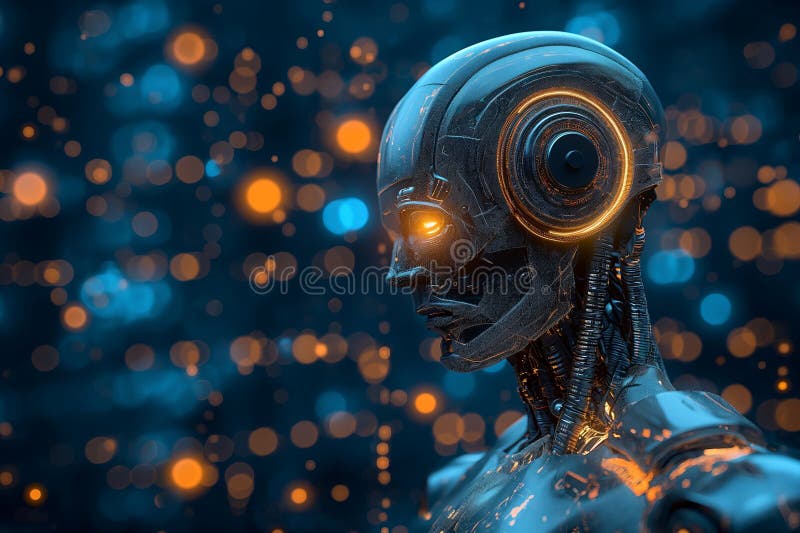 Artificial Intelligence Rules the World and People. the Image is ...