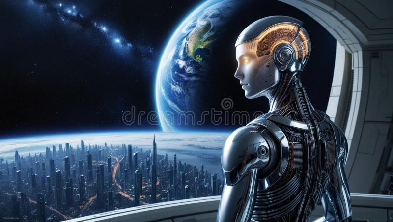 Artificial Intelligence: Ruling the Earth and the Universe Stock ...