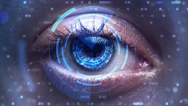 Artificial Intelligence Scans Information. High Technologies in the ...