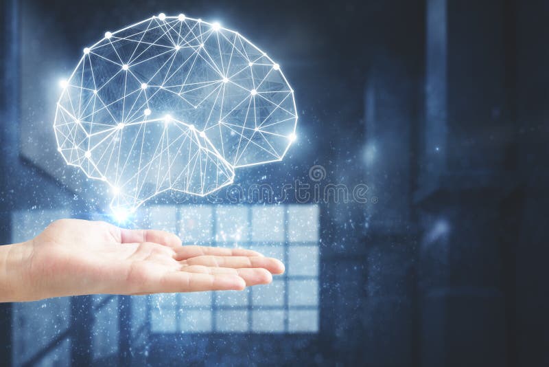 Science, Artificial Intelligence and Robotics Background Stock Image ...