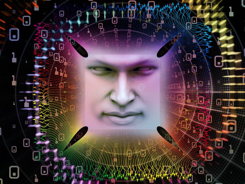 Paradigm of Super Human AI stock illustration. Illustration of ...