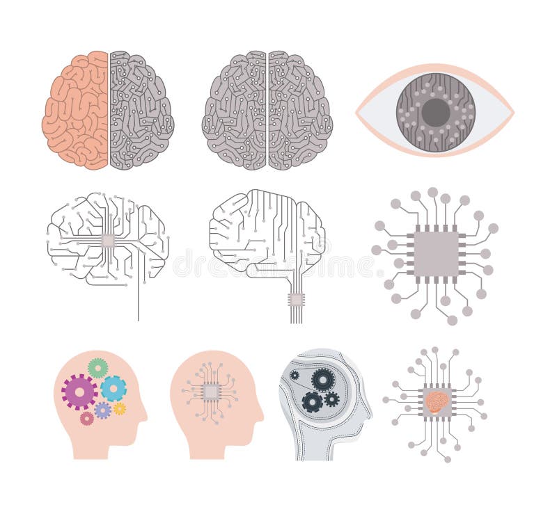Artificial Intelligence Poster With Chip And Electronic Circuit In ...