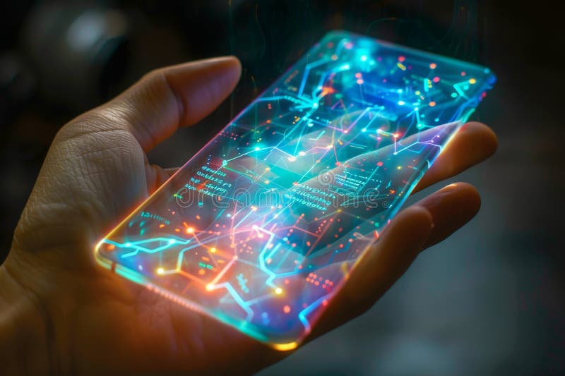 Artificial Intelligence Smartphone with an Interface Translucent Screen ...