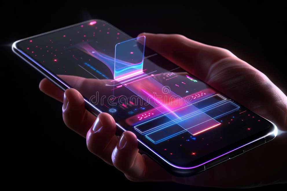 Artificial Intelligence Smartphone with an Interface Translucent Screen ...