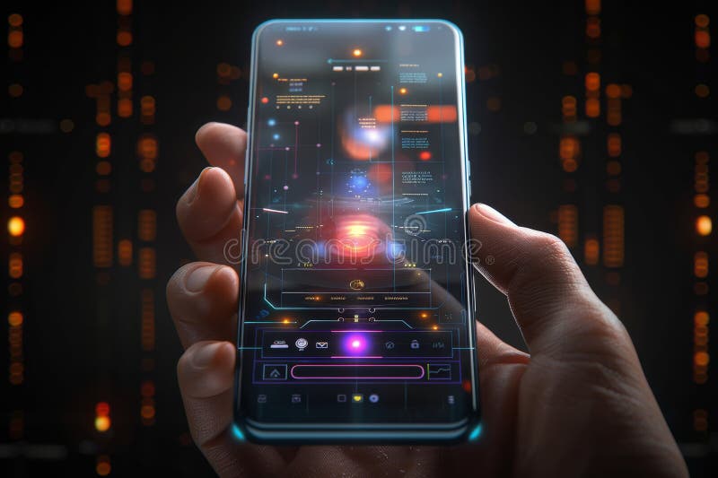 Artificial Intelligence Smartphone with an Interface Translucent Screen ...