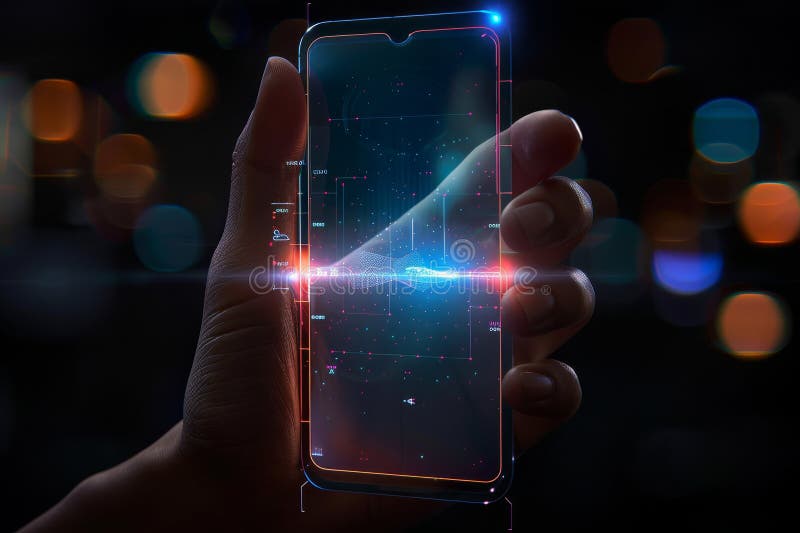 Artificial Intelligence Smartphone with an Interface Translucent Screen ...