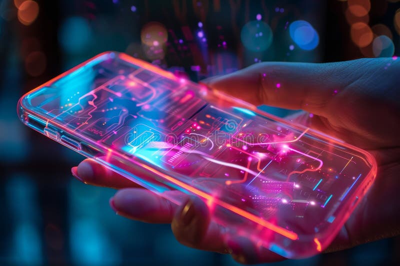 Artificial Intelligence Smartphone with an Interface Translucent Screen ...