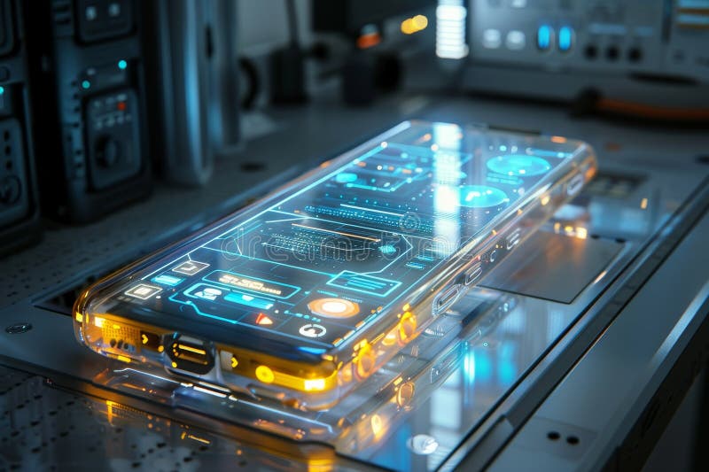 Artificial Intelligence Smartphone with an Interface Translucent Screen ...