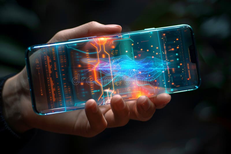 Artificial Intelligence Smartphone with an Interface Translucent Screen ...