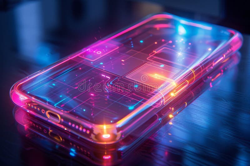 Artificial Intelligence Smartphone with an Interface Translucent Screen ...