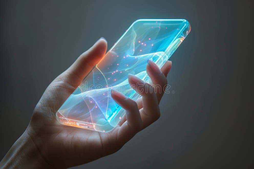 Artificial Intelligence Smartphone with an Interface Translucent Screen ...