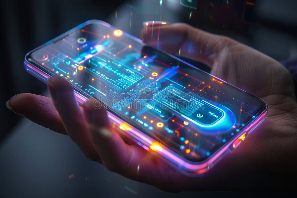 Artificial Intelligence Smartphone with an Interface Translucent Screen ...