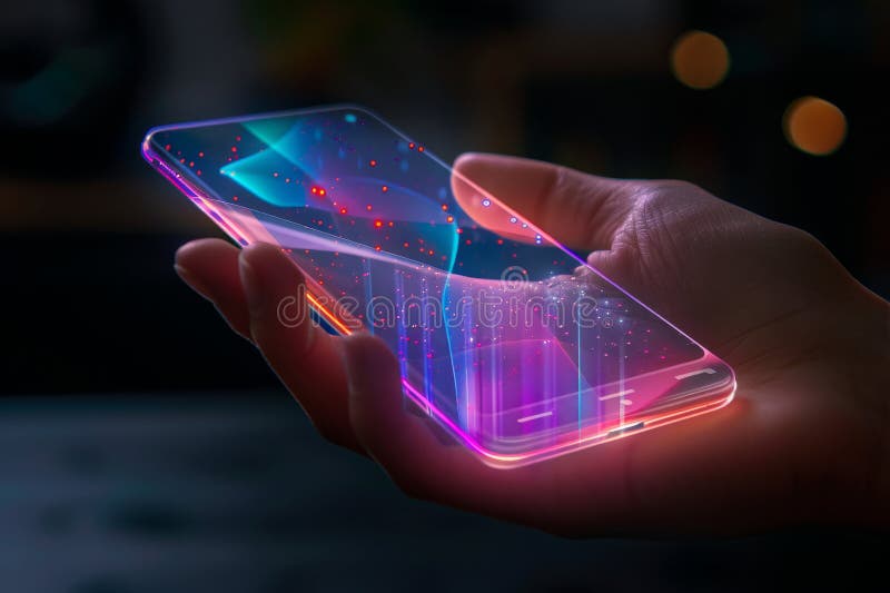 Artificial Intelligence Smartphone with an Interface Translucent Screen ...