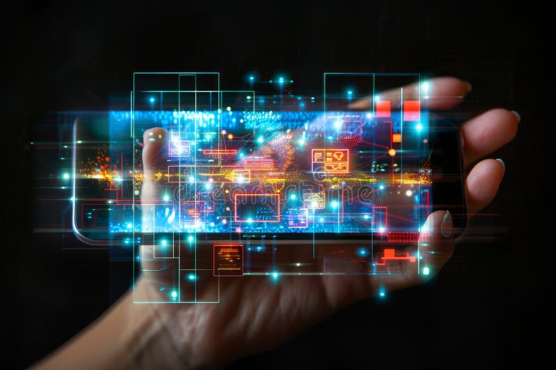 Artificial Intelligence Smartphone with an Interface Translucent Screen ...