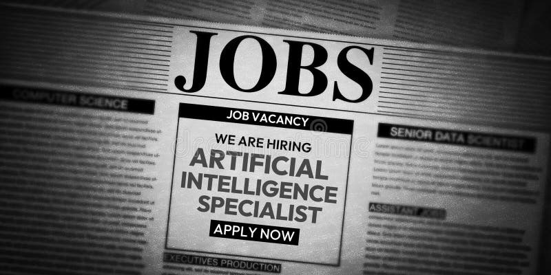 Artificial Intelligence Specialist Hiring Ad in the Newspaper Style ...