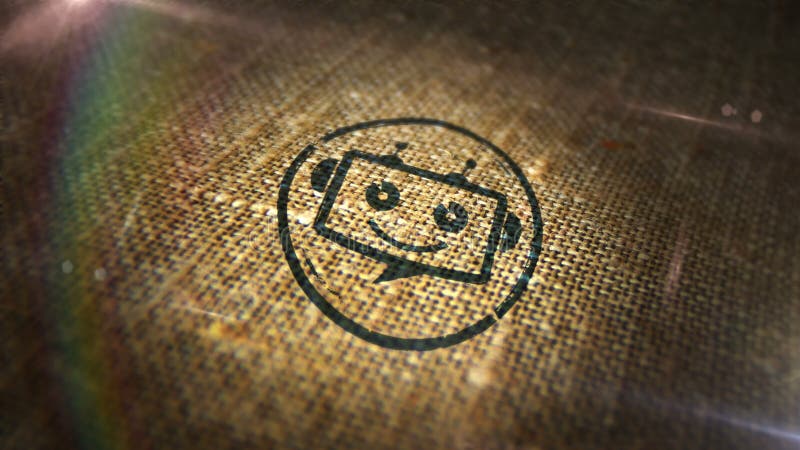 Chatbot Ai Bot Sign Stamp on Linen Sack Stock Footage - Video of ...