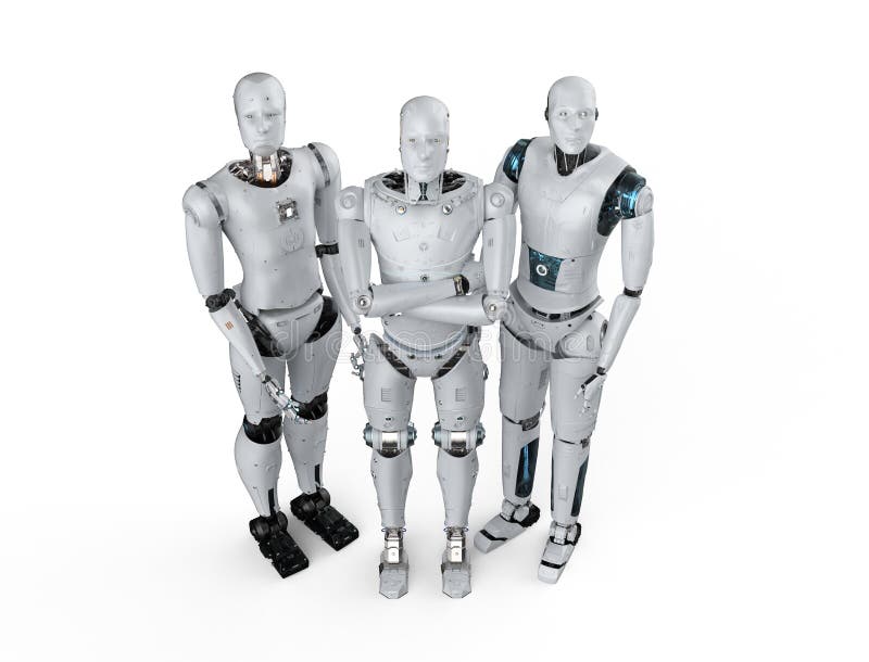Android Robot Cyborg Woman Humanoid Side View - 3d Rendering Stock ... Android Robot Cyborg Woman Humanoid Side View - 3d Rendering Stock ...