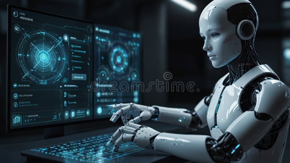 Artificial Intelligence Tech Concept – Digital Cyber Sphere Stock ...