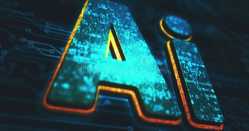 Artificial Intelligence Technology AI Symbol Digital Concept Stock ...