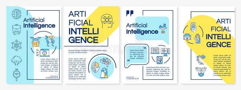 Artificial Intelligence Technology Brochure Template Stock Vector ...