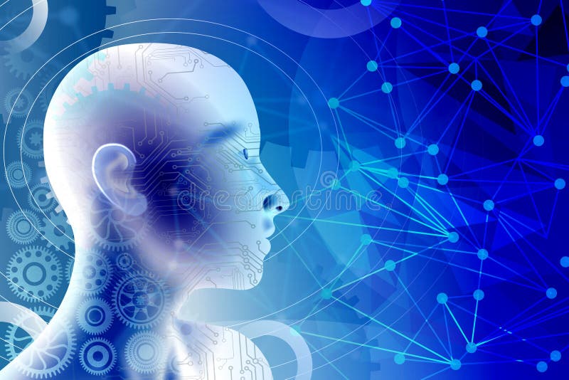 Artificial Intelligence. Technology Cogs Web Background. Technology Web ...