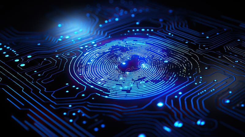 Artificial Intelligence Technology, Cpu on the Circuit Board, Internet ...