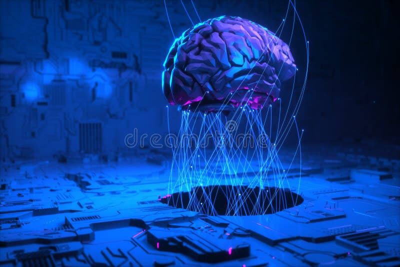 AI, Artificial Intelligence. Ai Digital Brain. Robotics Concept Stock ...