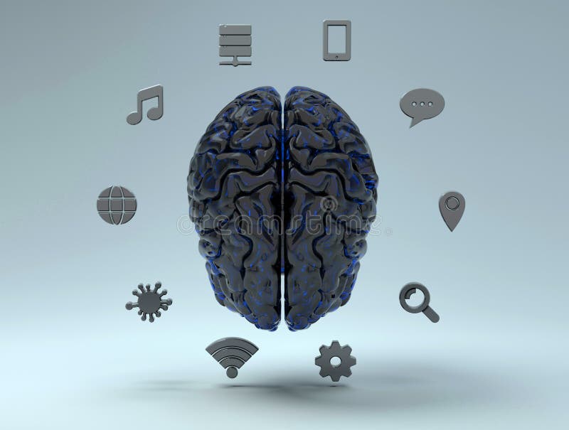 AI, Artificial Intelligence. Ai Digital Brain. Robotics Concept Stock ...