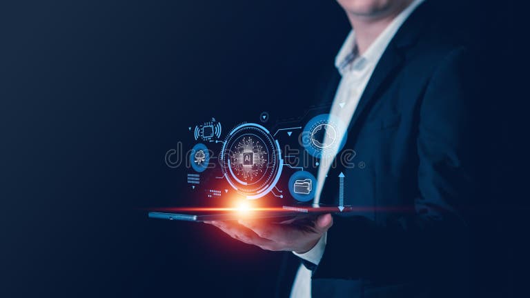 Artificial Intelligence Technology, Digital Innovation Concept Smart Robot Automation Generate ...