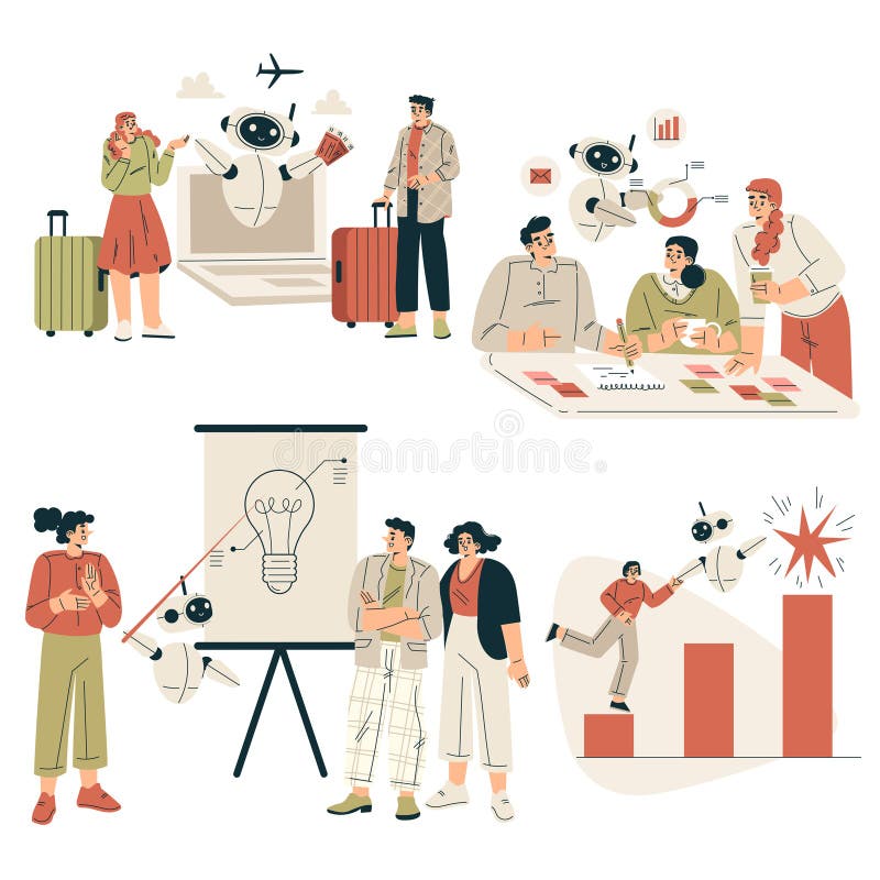 Smart Boy Character Playing Chess on Checkered Chessboard Vector ...