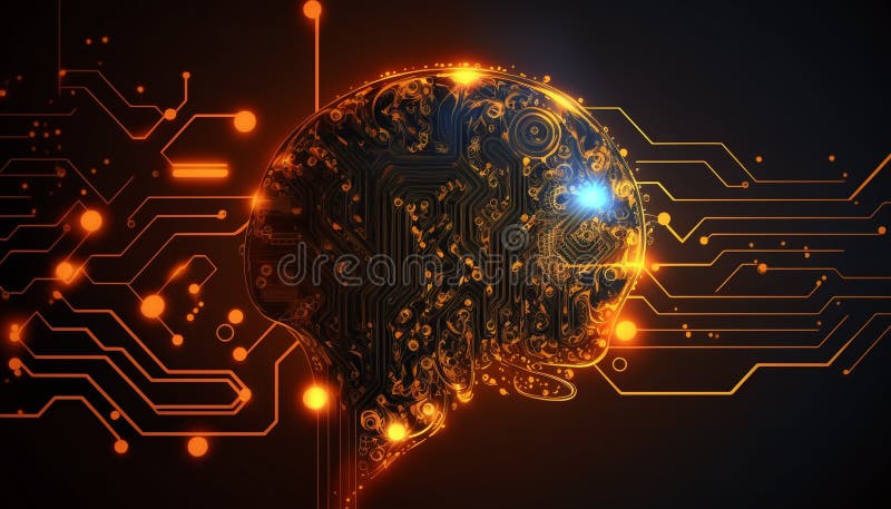 Artificial Intelligence. Technology Web Background. Virtual Concept ...