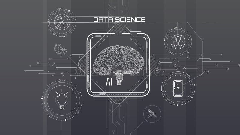 Artificial Intelligence Testing, Virtual Interface Concept. Stock ...
