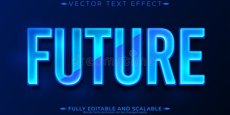 Artificial Intelligence Text Effect, Editable Technology and Science ...