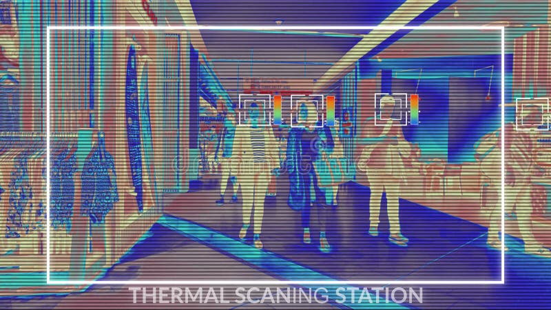 Artificial Intelligence Thermal Scanning System Stock Footage - Video ...