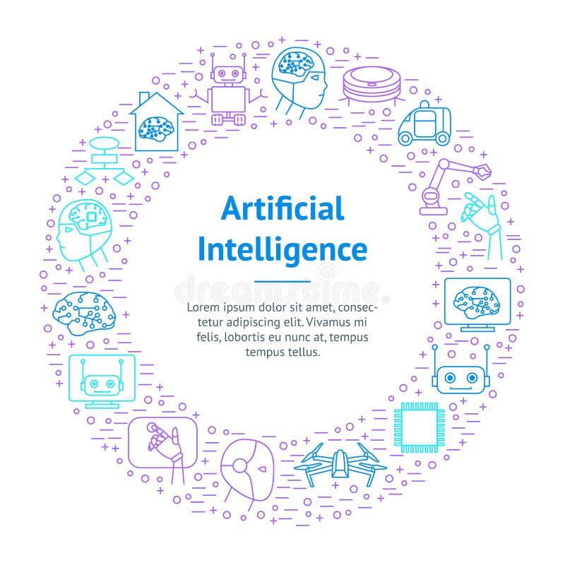 Artificial Intelligence Line Poster Stock Illustrations – 3,061 ...