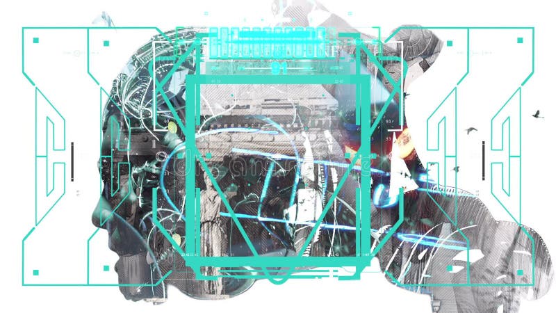 Artificial Intelligence Thinking Stock Footage - Video of future ...