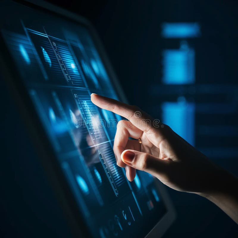 Artificial Intelligence Touch Screen. Stock Illustration - Illustration ... Artificial Intelligence Touch Screen. Stock Illustration - Illustration ...