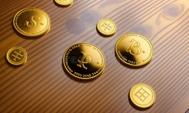 Create Various Types of Gold Coins Using Artificial Intelligence Stock ...