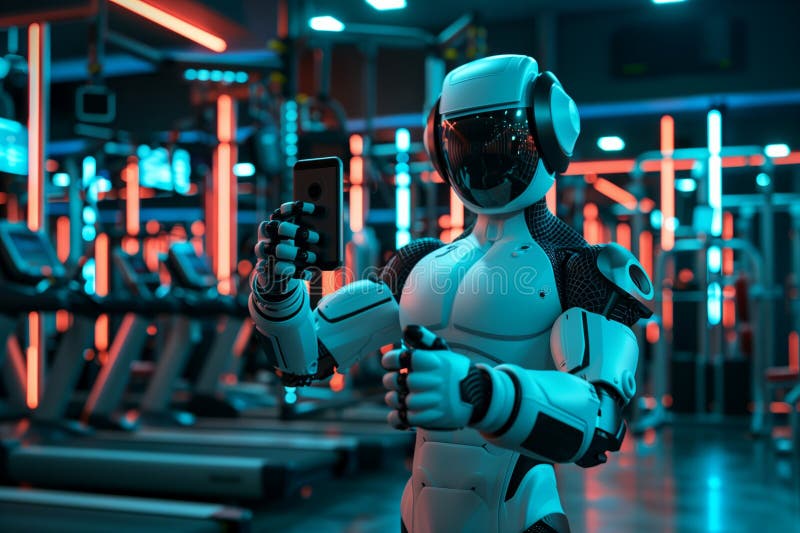 Artificial Intelligence Using Smartphone Stock Photo - Image of ...