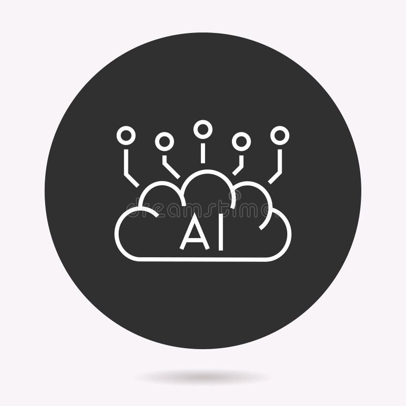 Artificial Intelligence - Vector Icon. Illustration Isolated. Simple ...