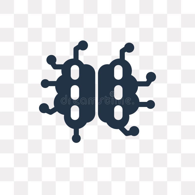 Artificial Intelligence Vector Icon Isolated on Transparent Back Stock ...