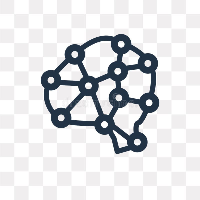 Artificial Intelligence Vector Icon Isolated on Transparent Back Stock ...