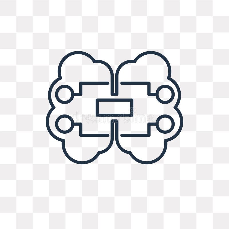 Artificial Intelligence Vector Icon Isolated on Transparent Back Stock ...